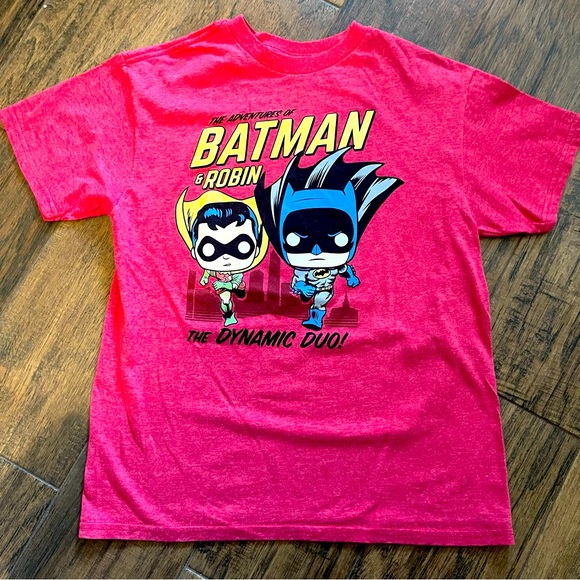 Pop Tees | Shirts & Tops | Batman The Dynamic Duo Red Boys Tshirt ...
